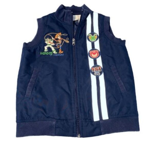 Disney | Jackets & Coats | Disney Store Toy Story Boys Vest Buzz Woody ...